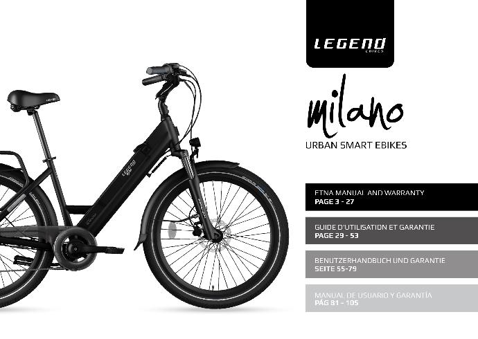 User manuals | Legend eBikes